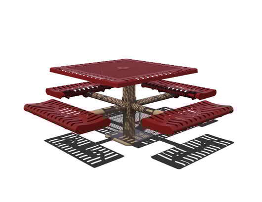 Classic Accessible Square Web Table